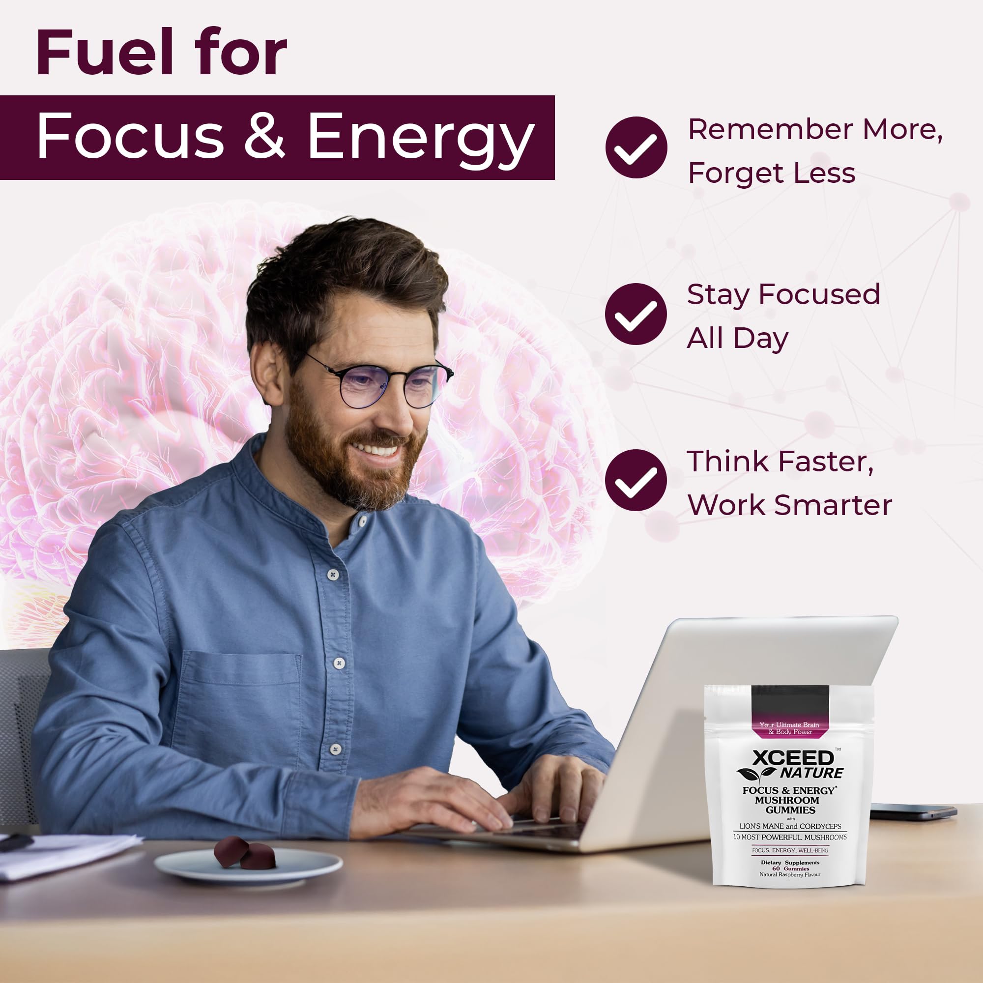 Mushroom supplement for improved mood