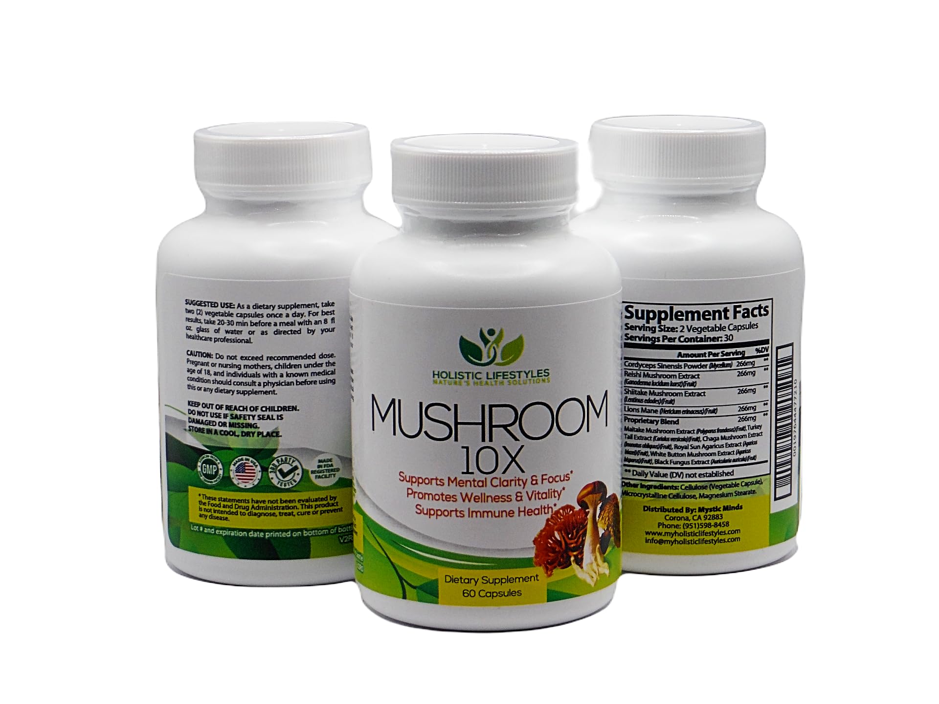 Mushroom supplement for mental clarity