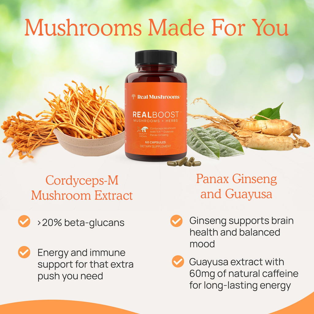 Mushroom supplement for mental clarity