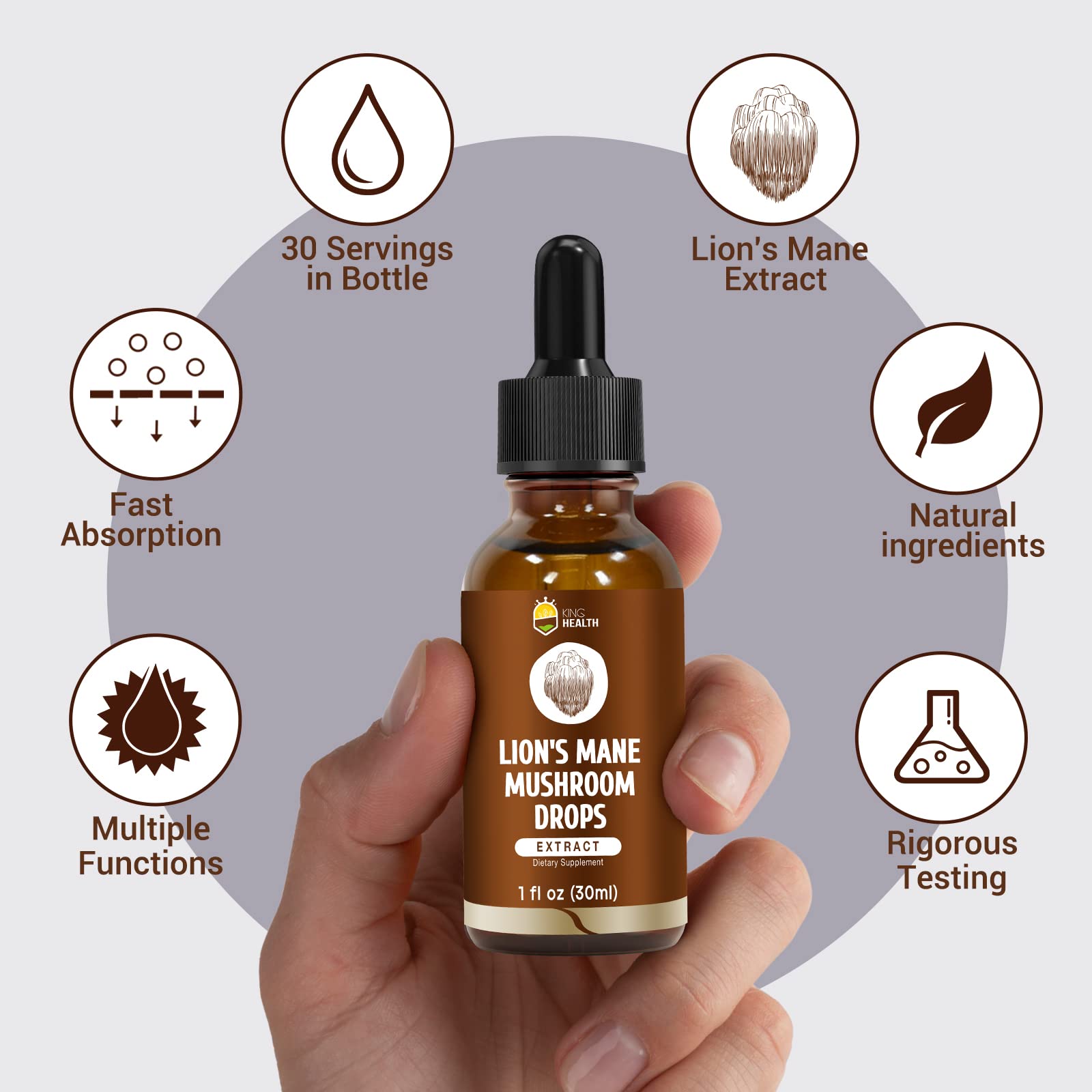 Mushroom supplement for mental clarity