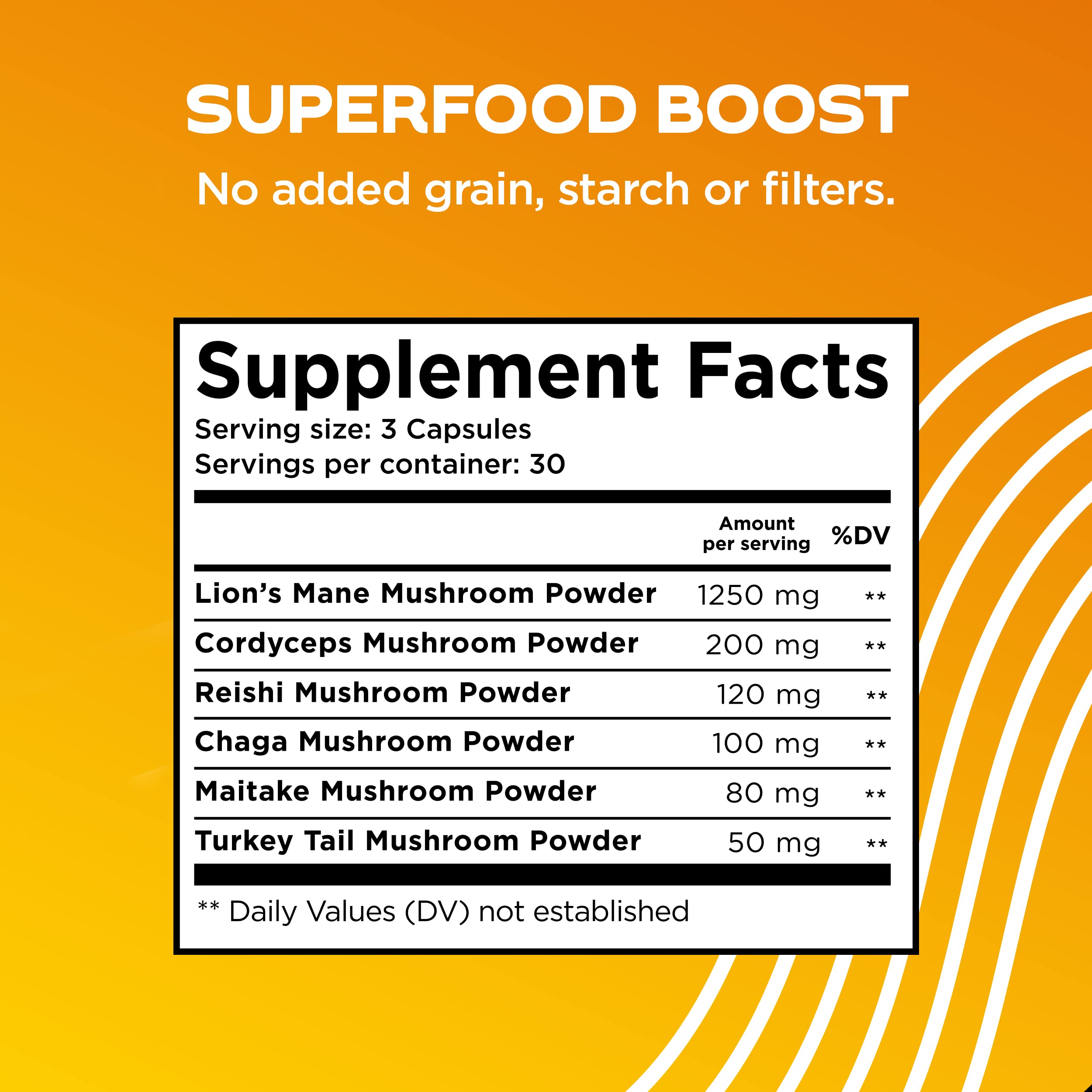 Mushroom supplement for mental performance