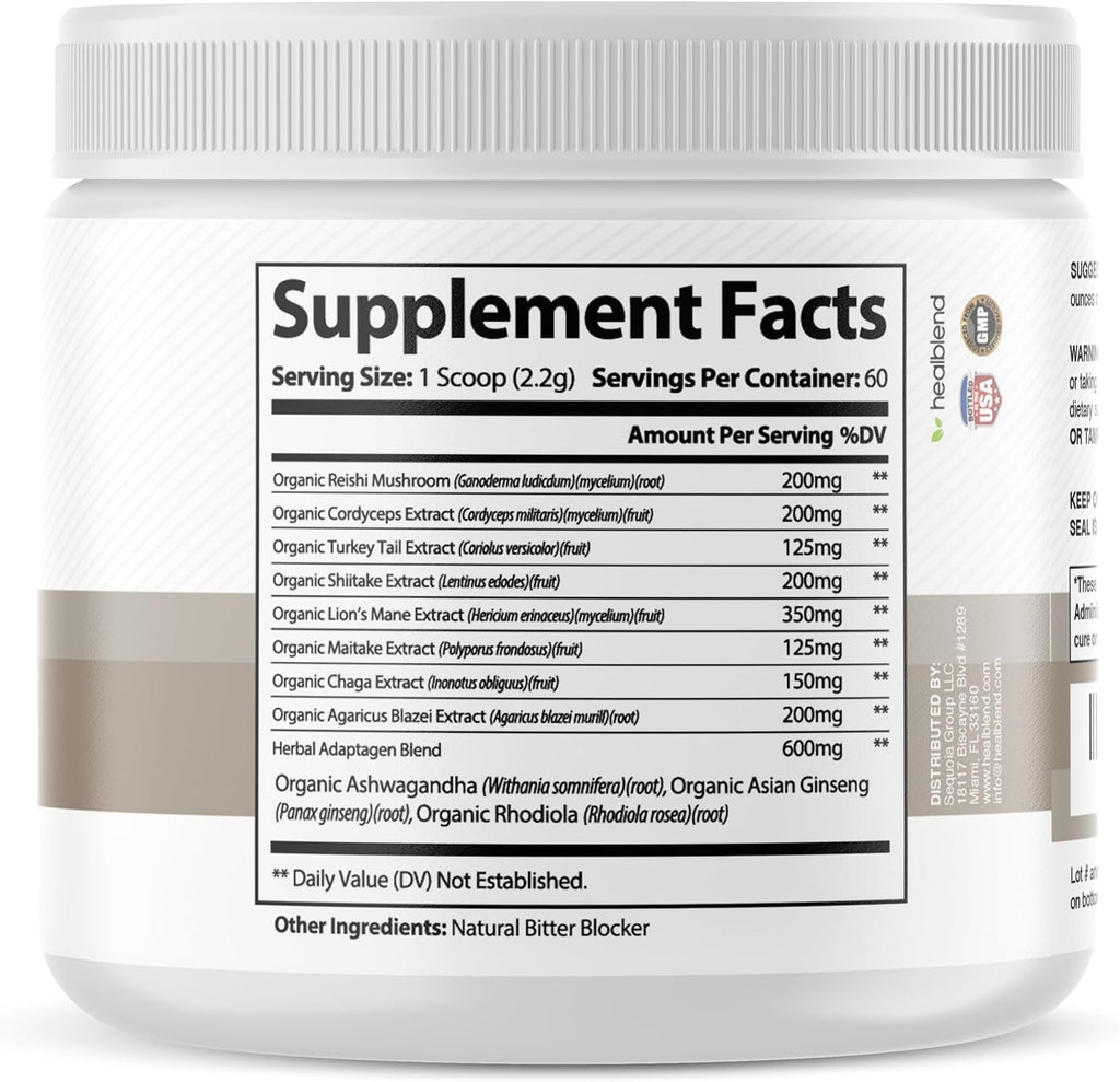Mushroom supplement for mood enhancement