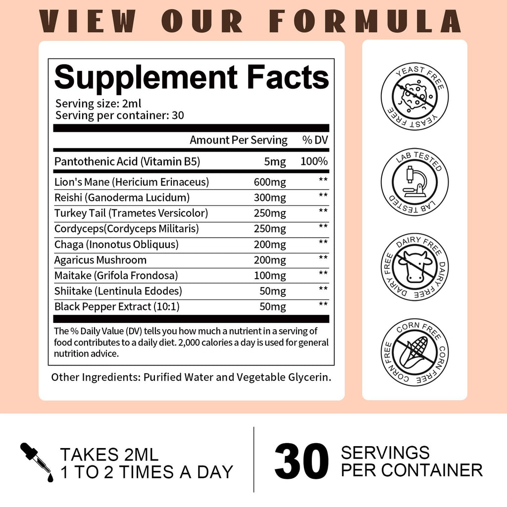 Mushroom supplement for overall health