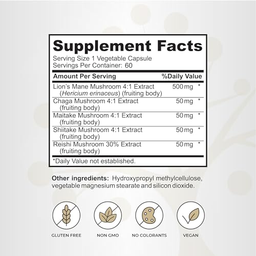 mushroom supplement for overall vitality