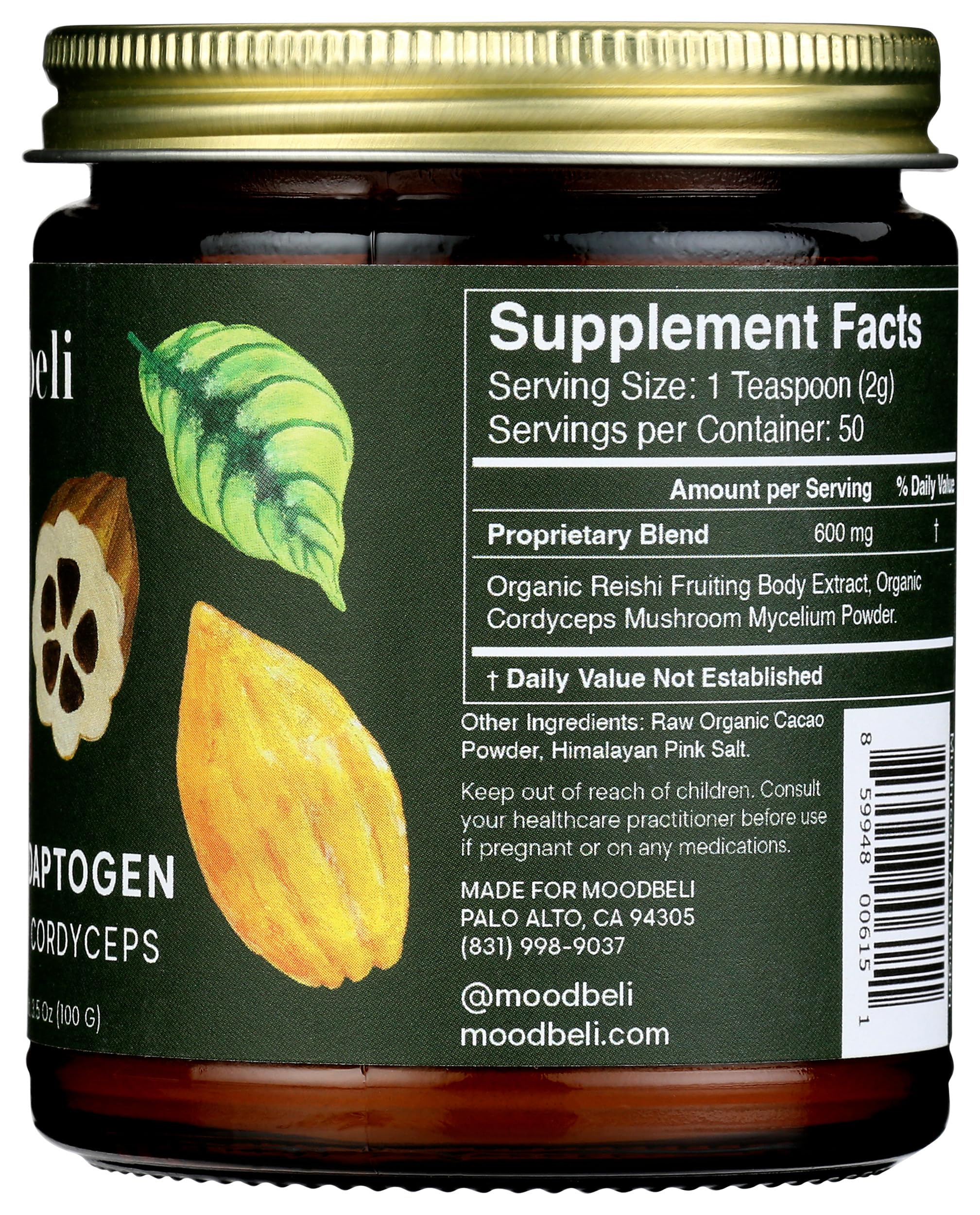 Mushroom supplement for stress management