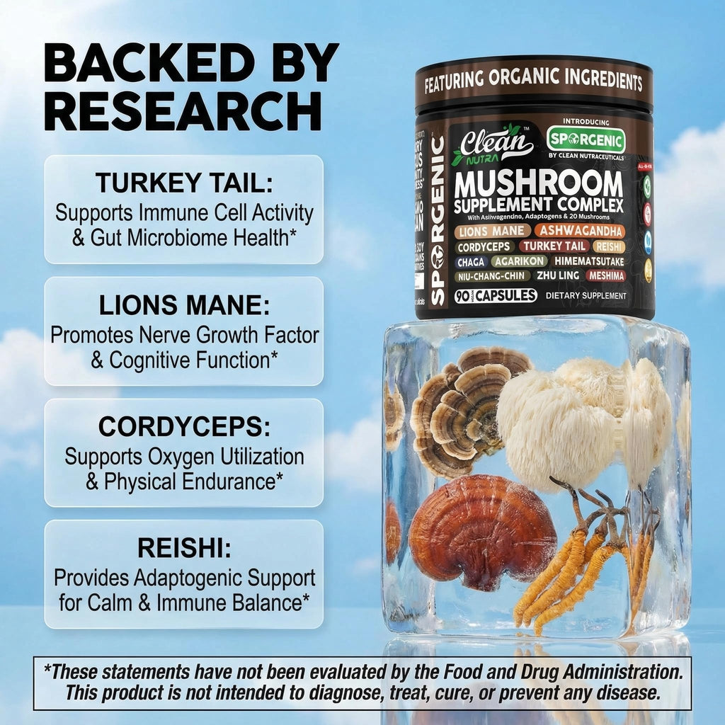 mushroom supplement for stress relief