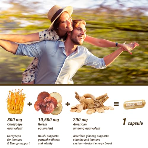 Mushroom supplement for stress relief