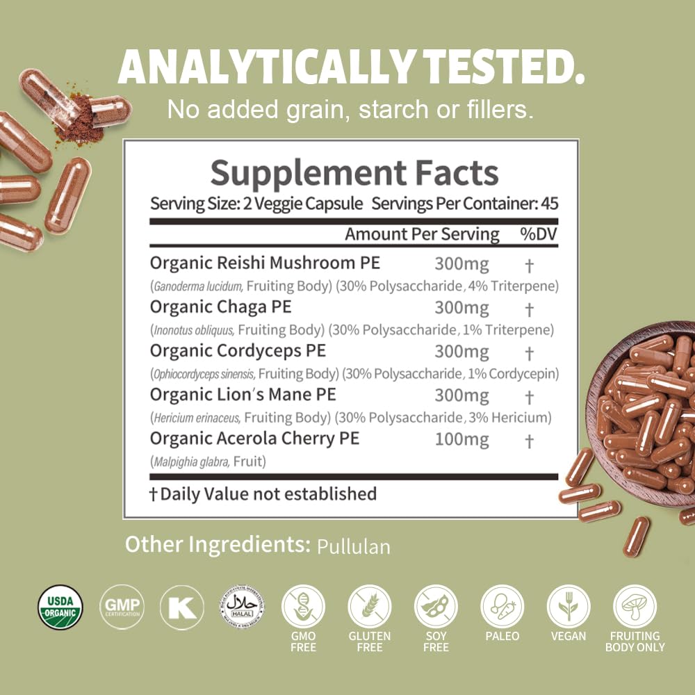 mushroom supplement for vitality