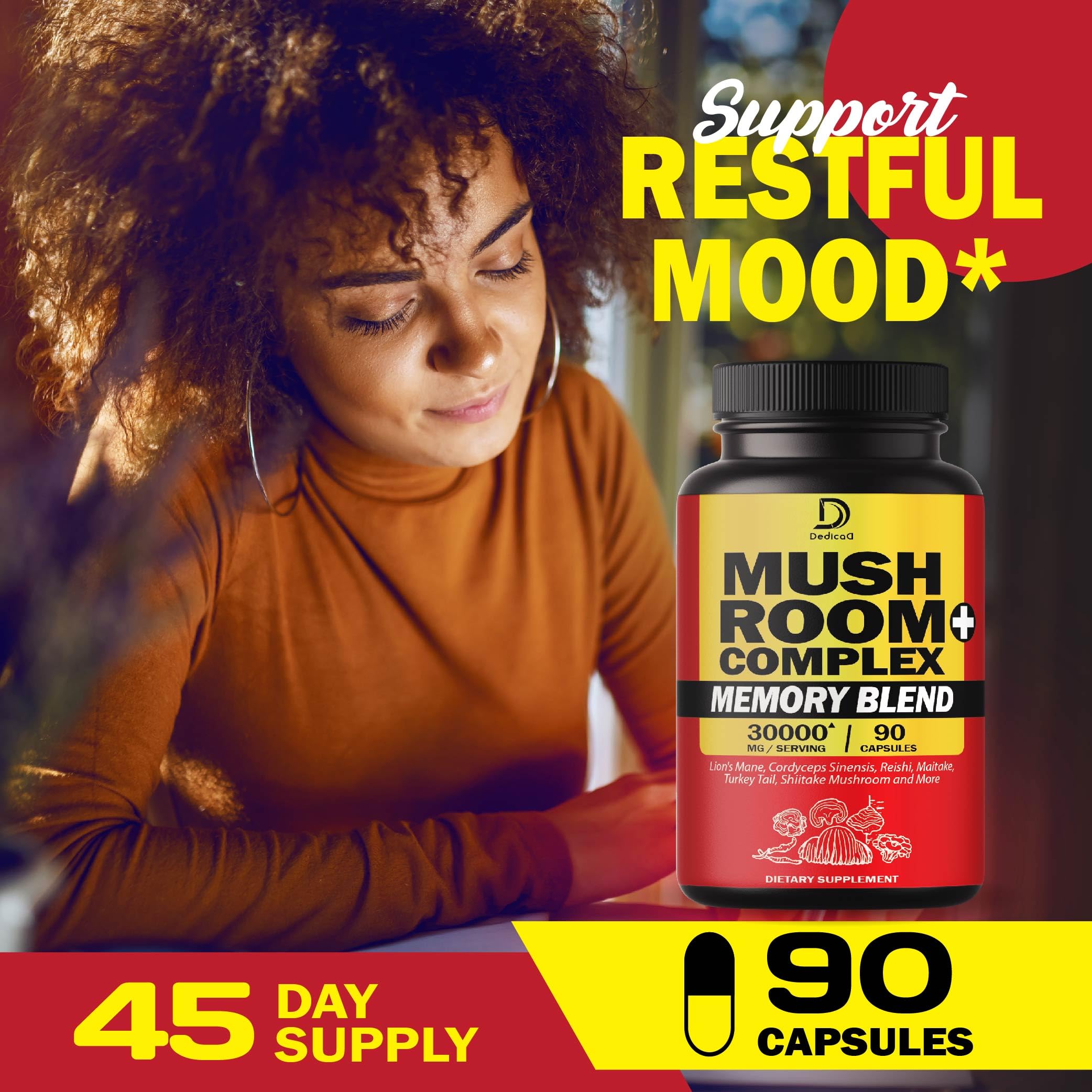 Mushroom supplement for vitality