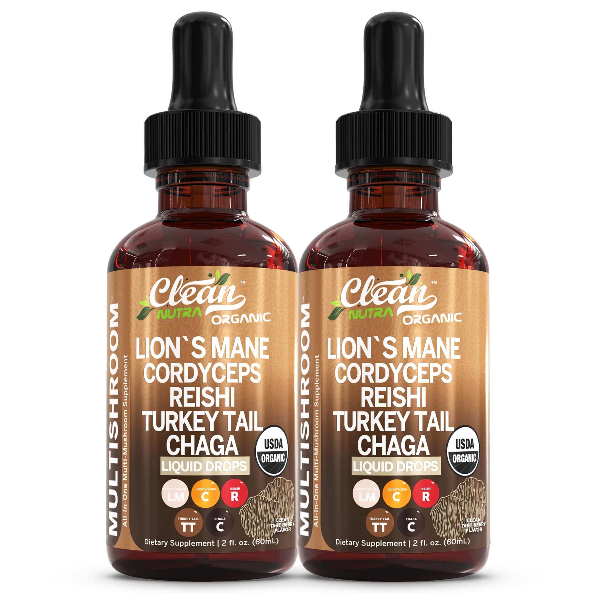 Mushroom supplement liquid drops