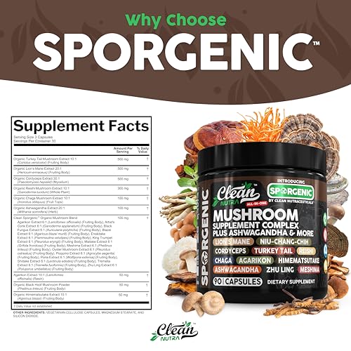 mushroom supplement with ashwagandha