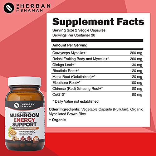 mushroom supplement with maca and ginseng