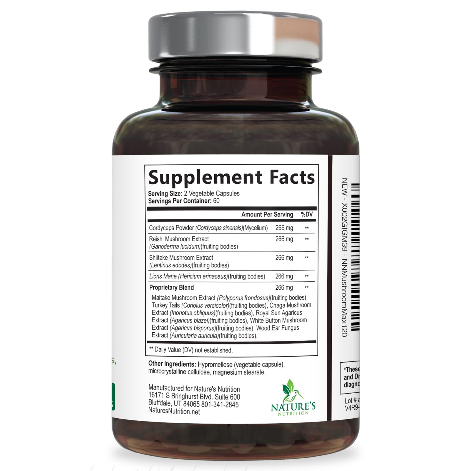 Mushroom supplement with multiple benefits