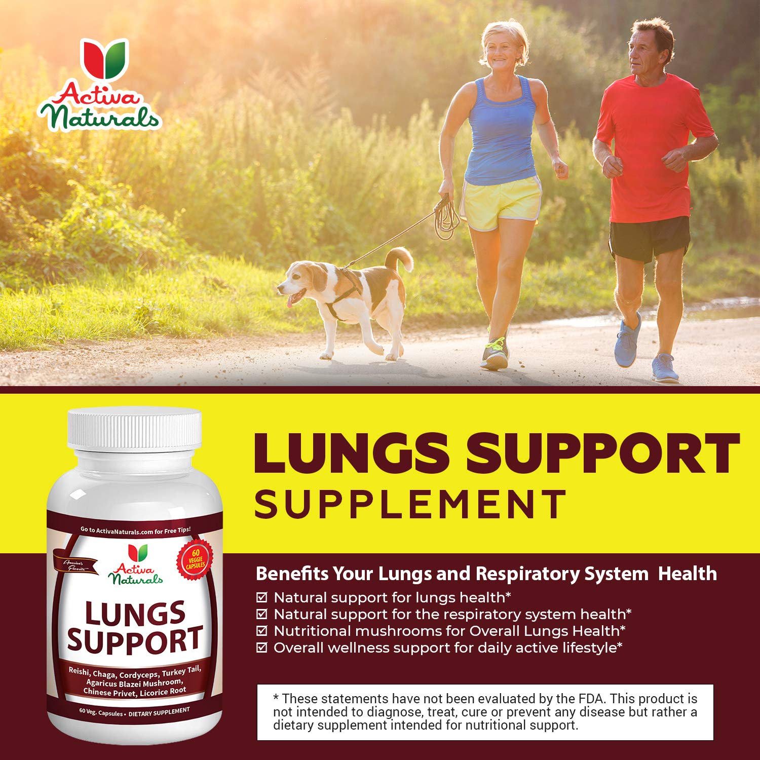mushroom supplements for better breathing