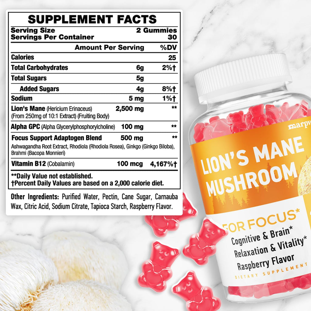 Mushroom supplements for cognitive health