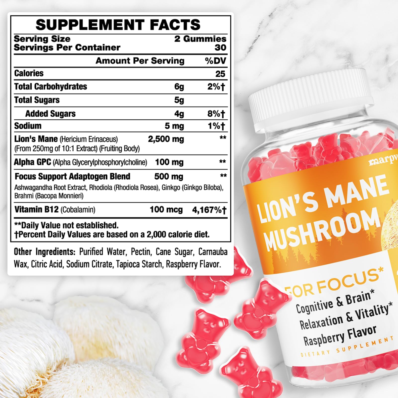 Mushroom supplements for cognitive health