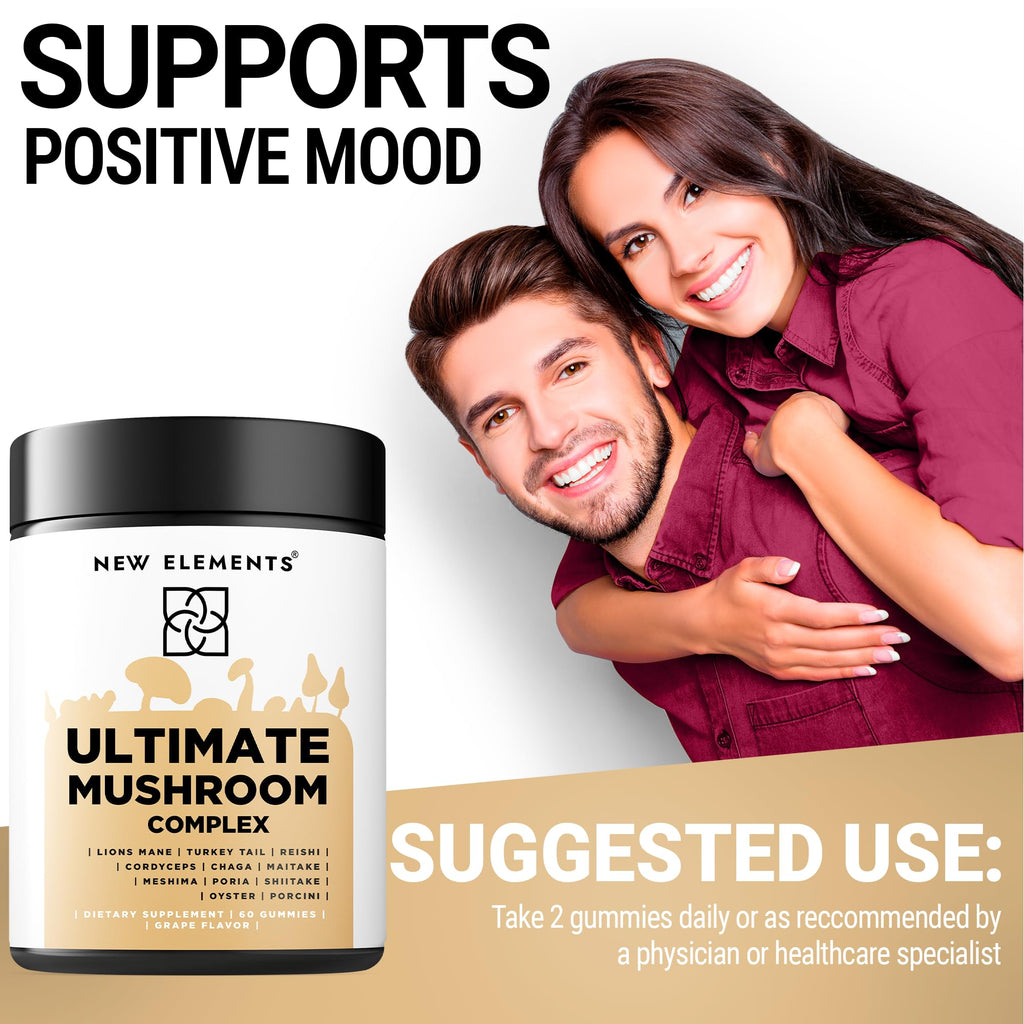 Mushroom supplements for daily vitality