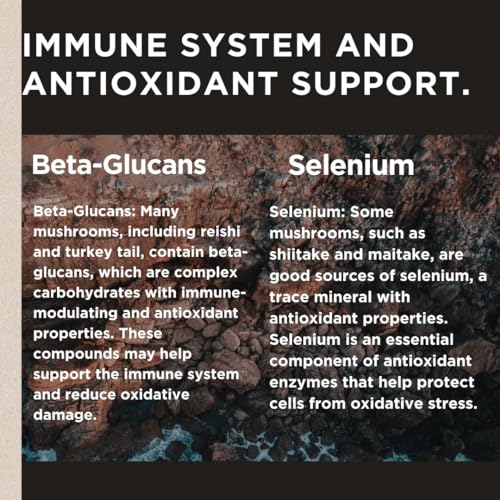 Mushroom supplements for enhanced immunity