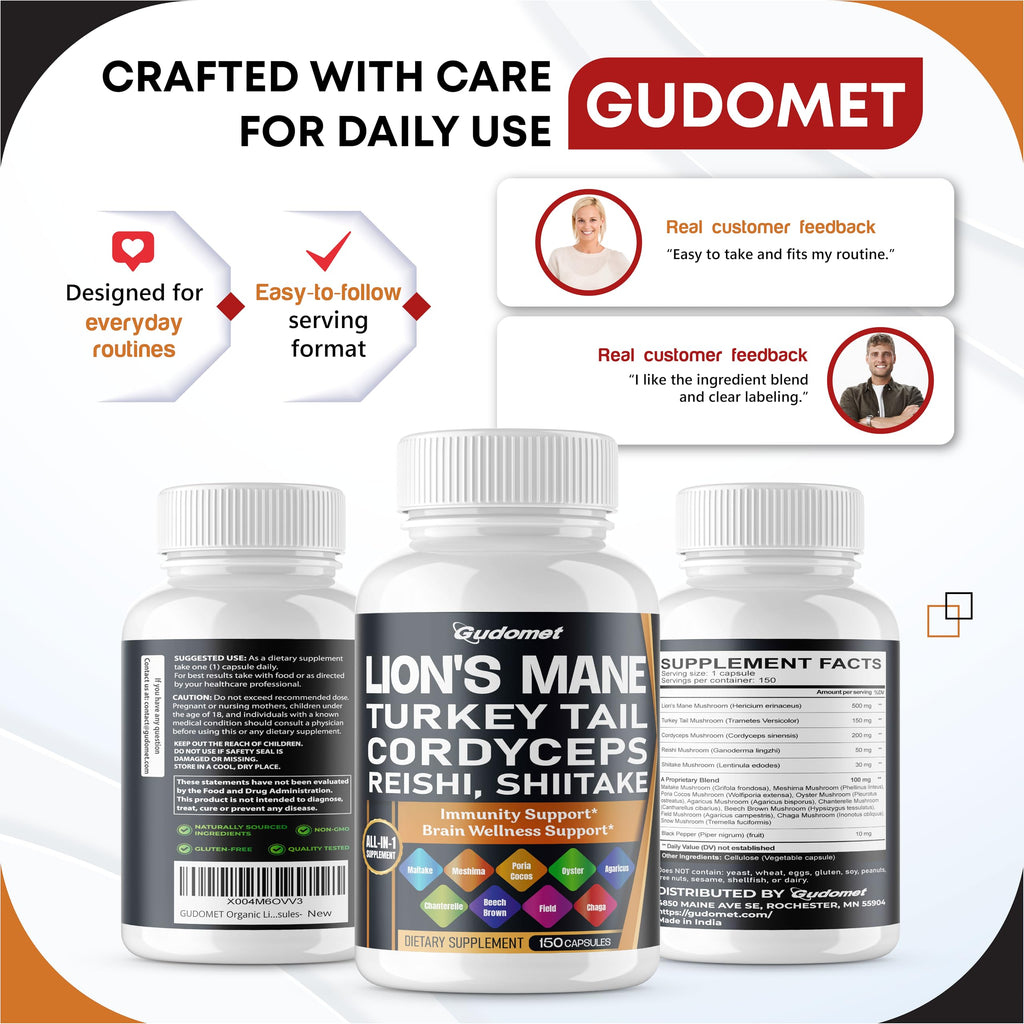 mushroom supplements for overall wellness