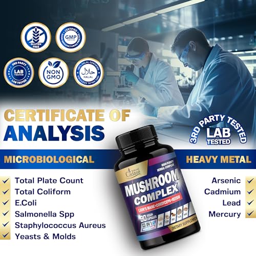 Mushroom supplements for overall wellness