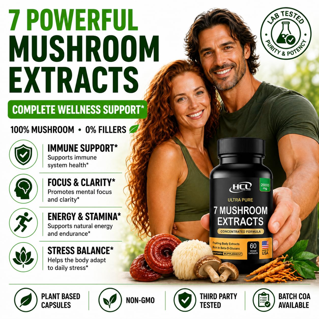 mushroom supplements for stress relief