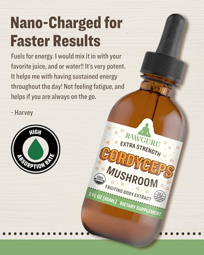Mushroom tincture for energy and focus