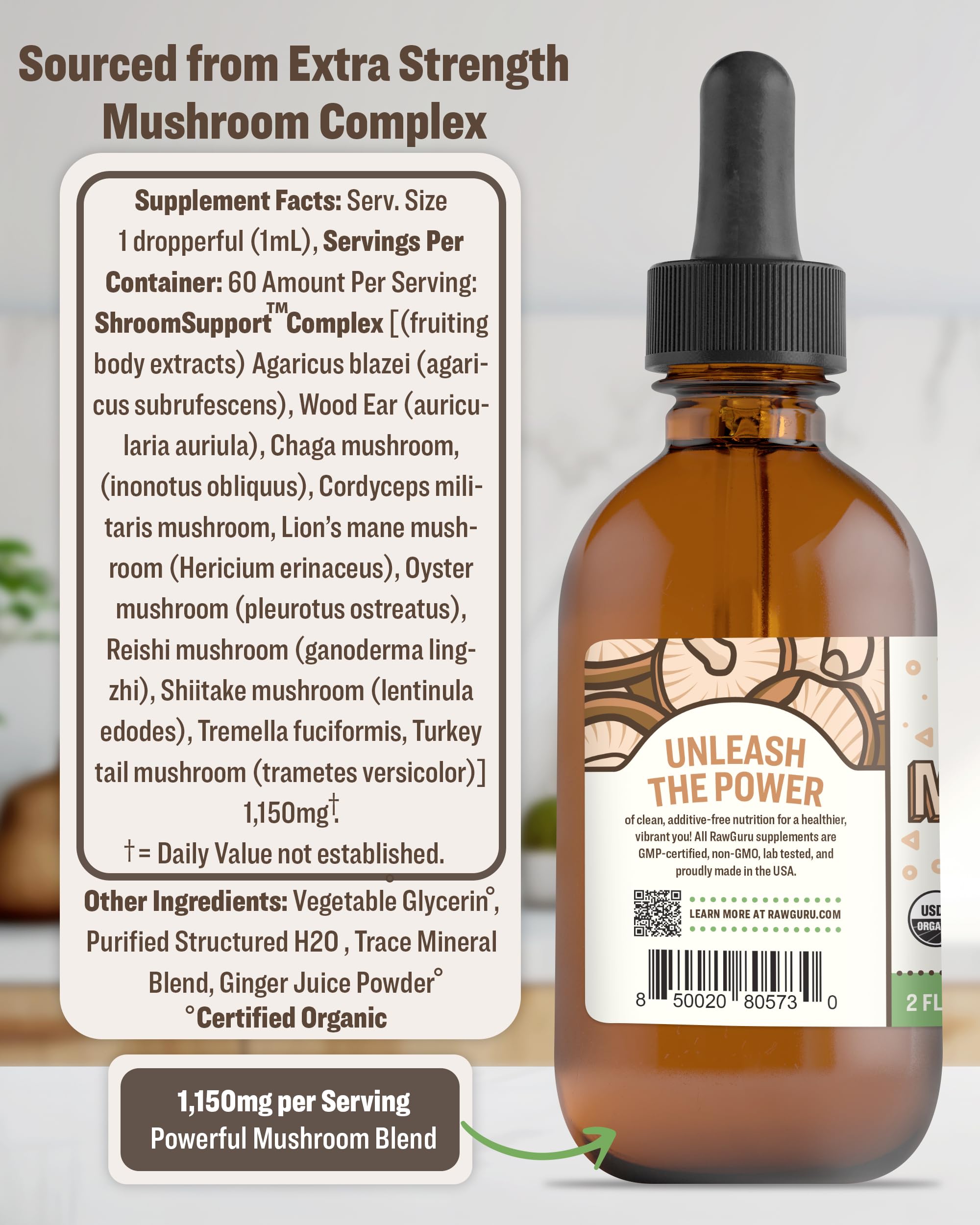 mushroom tincture for enhanced focus