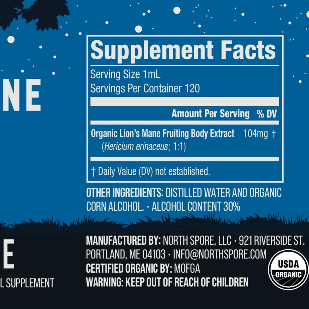Mushroom tincture for mental performance
