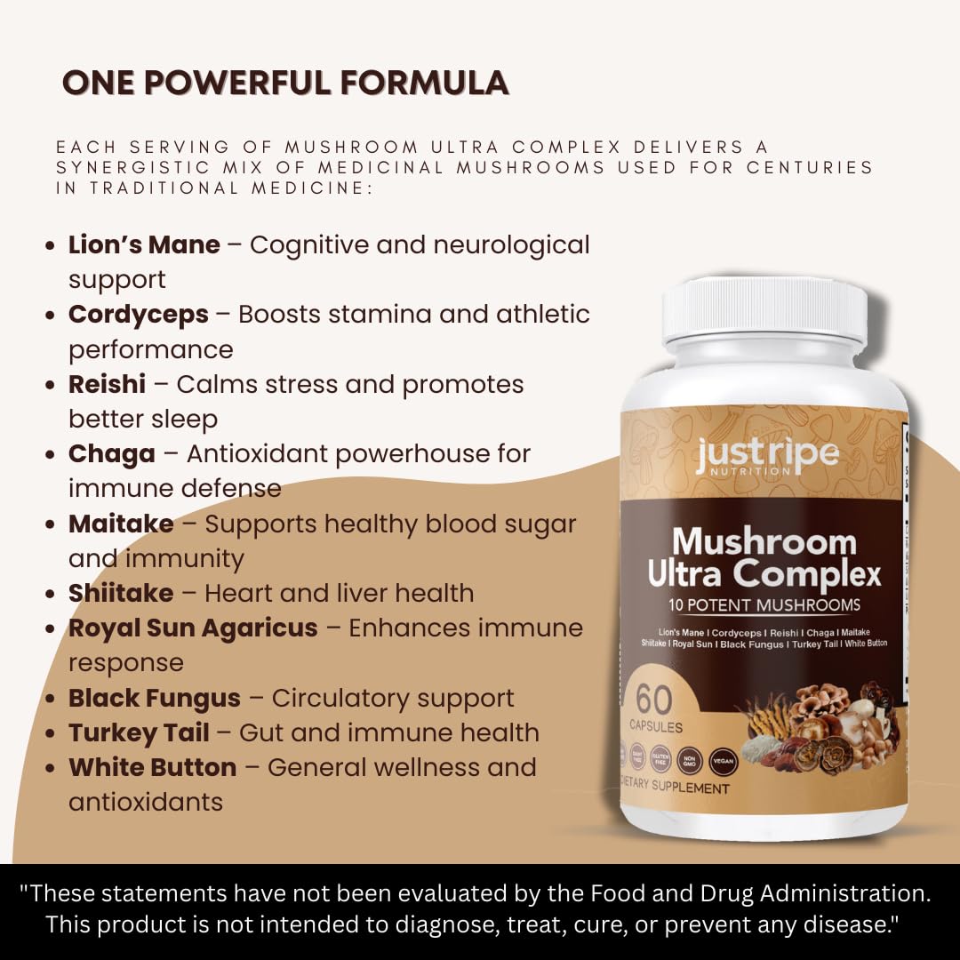 Mushroom Ultra Complex natural energy boost