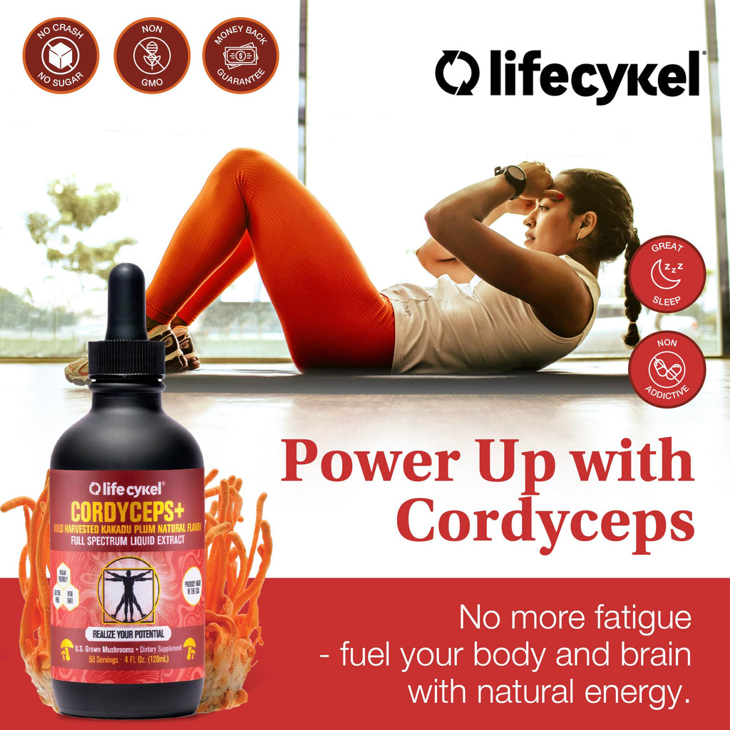 Mushroom vitality support for busy days