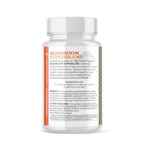 mushrooms capsules for daily vitality