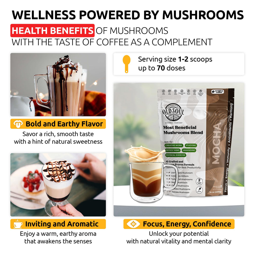 mushrooms coffee blend for immunity support