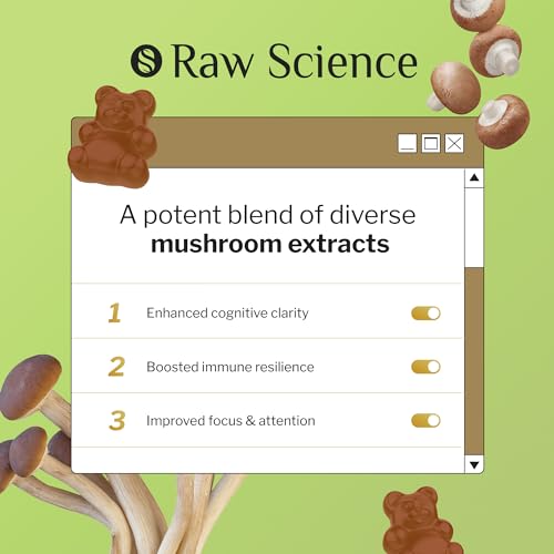 Mushrooms Complex Gummies for enhanced concentration