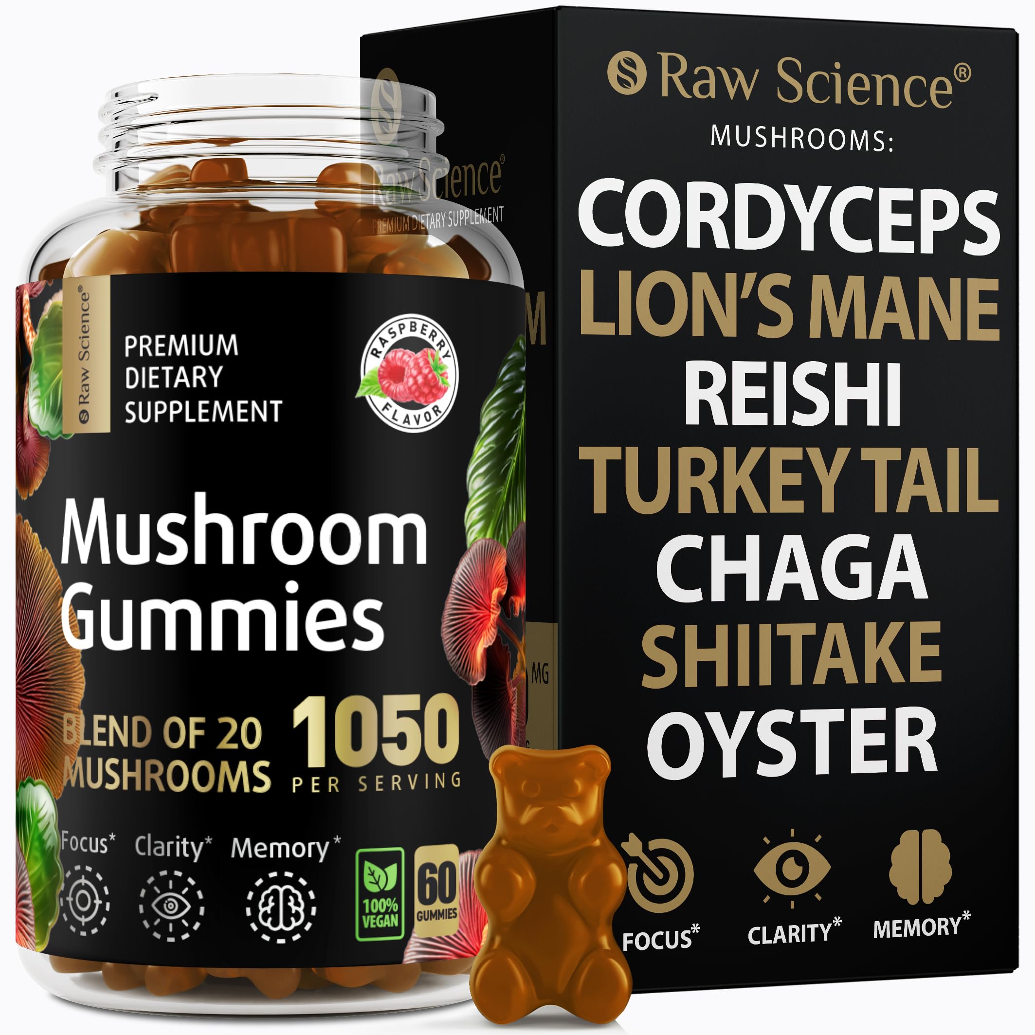 Mushrooms Complex Gummies for memory