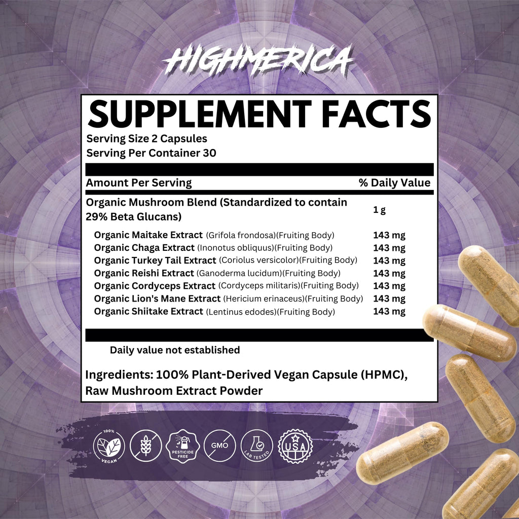 Mushrooms for daily vitality boost