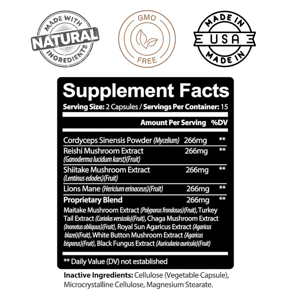 Mushrooms for enhanced cognitive function