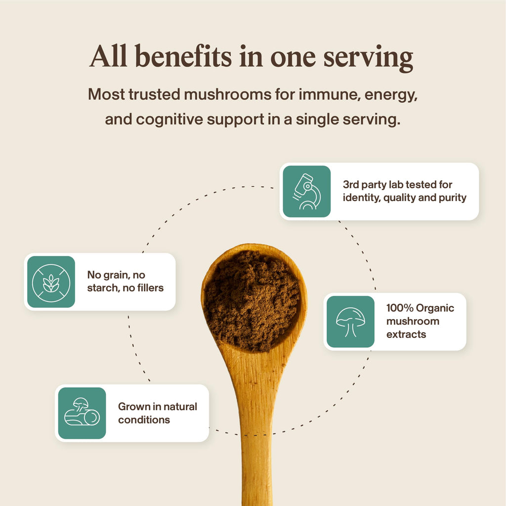 Mushrooms for enhanced immune function