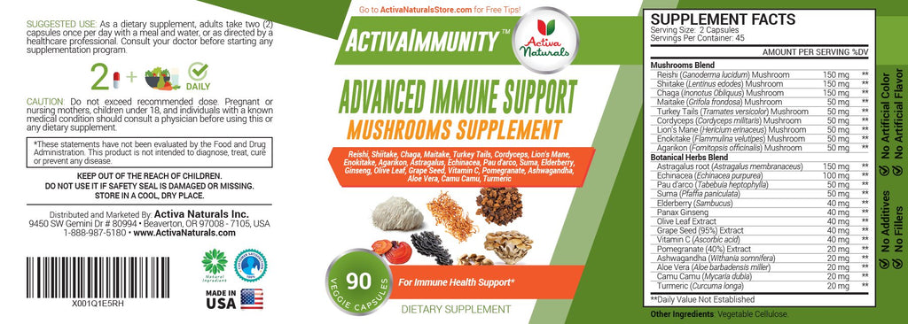 mushrooms for enhanced vitality
