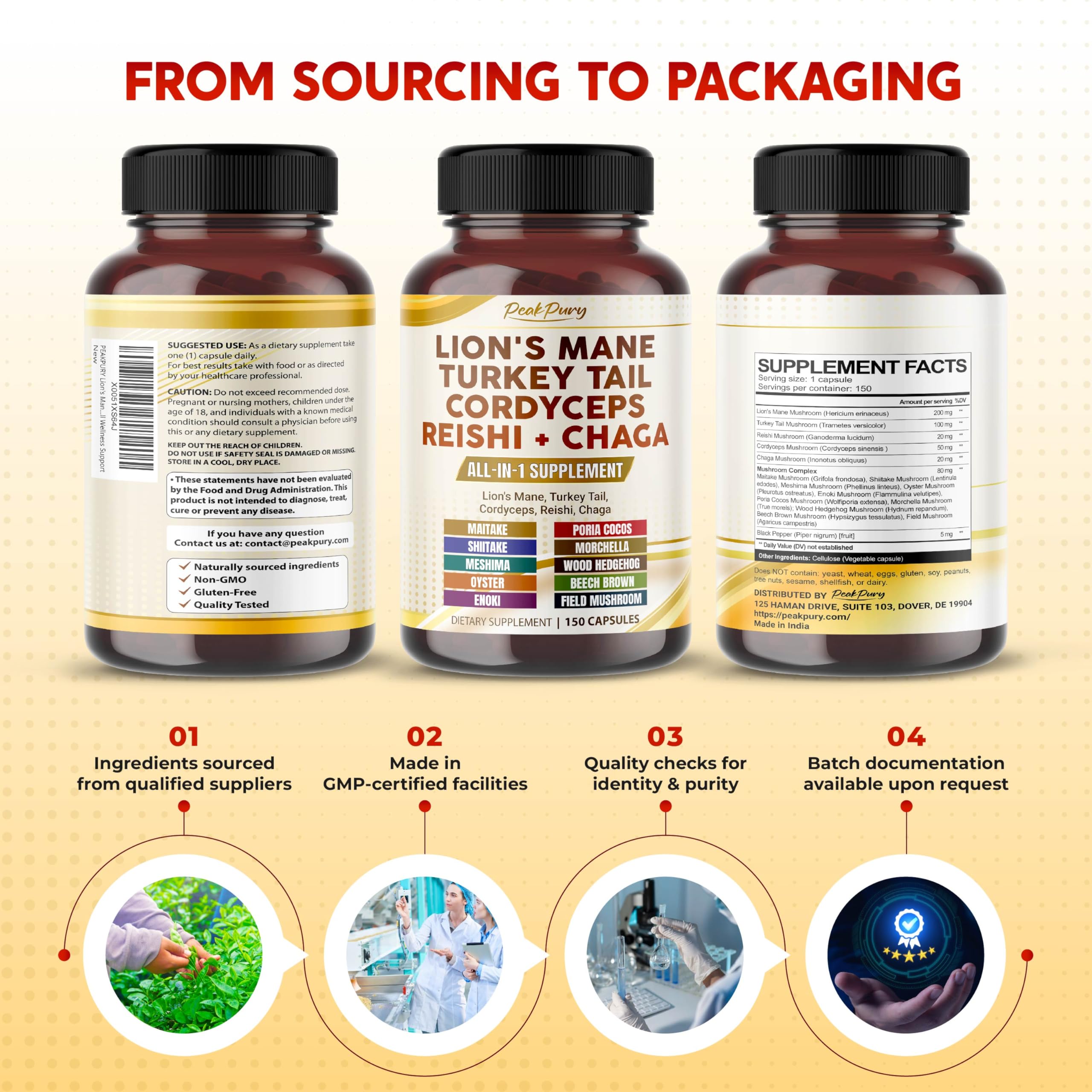 Mushrooms for natural stress management