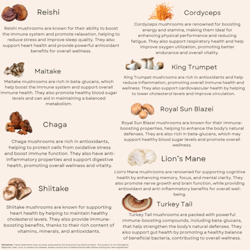 mushrooms for overall health benefits