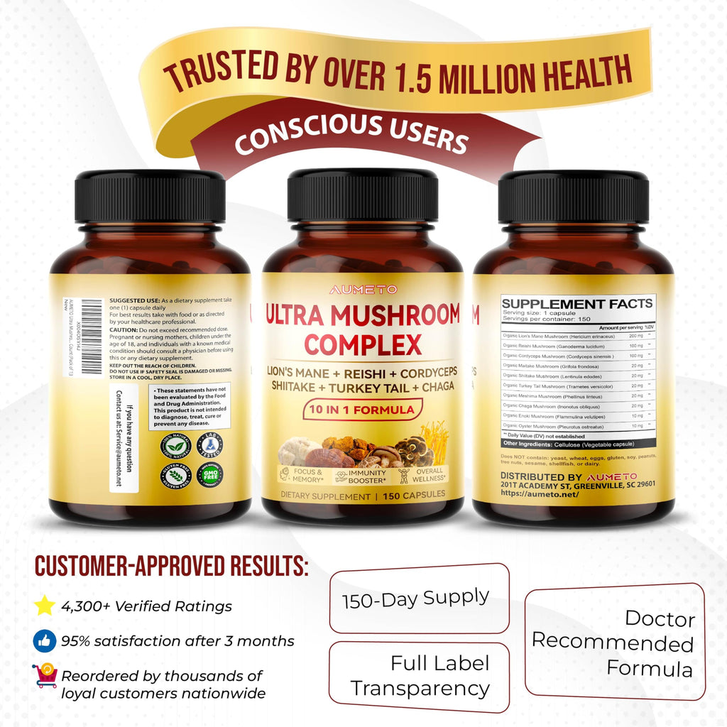 Mushrooms for overall health support