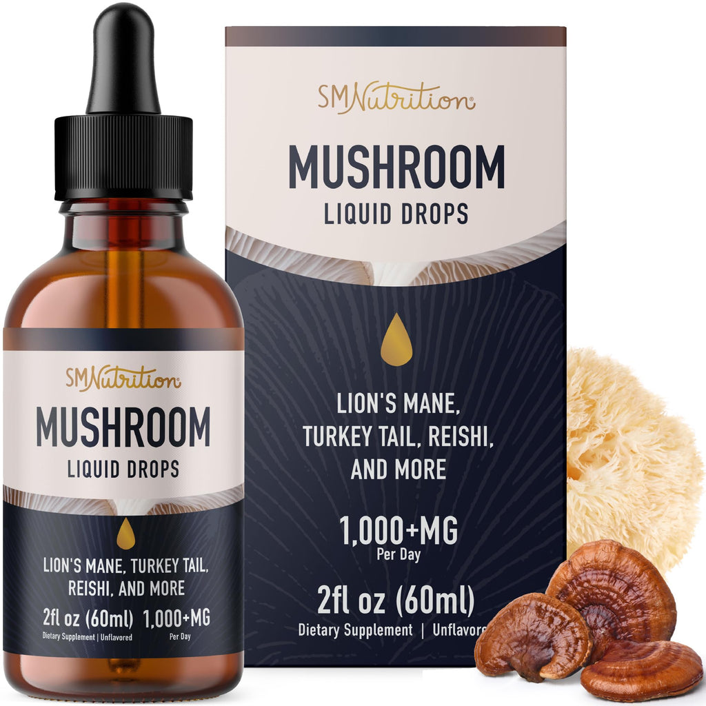 mushrooms liquid drops for cognitive support