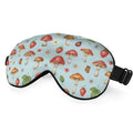 Mushrooms silk eye mask for sleep