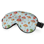 Mushrooms silk eye mask for sleep