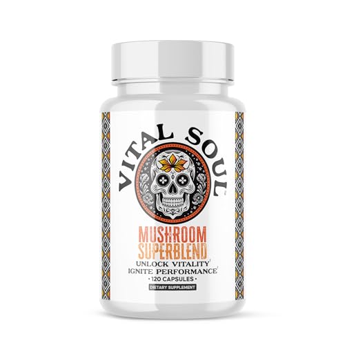 Mushrooms Superblend capsules for energy