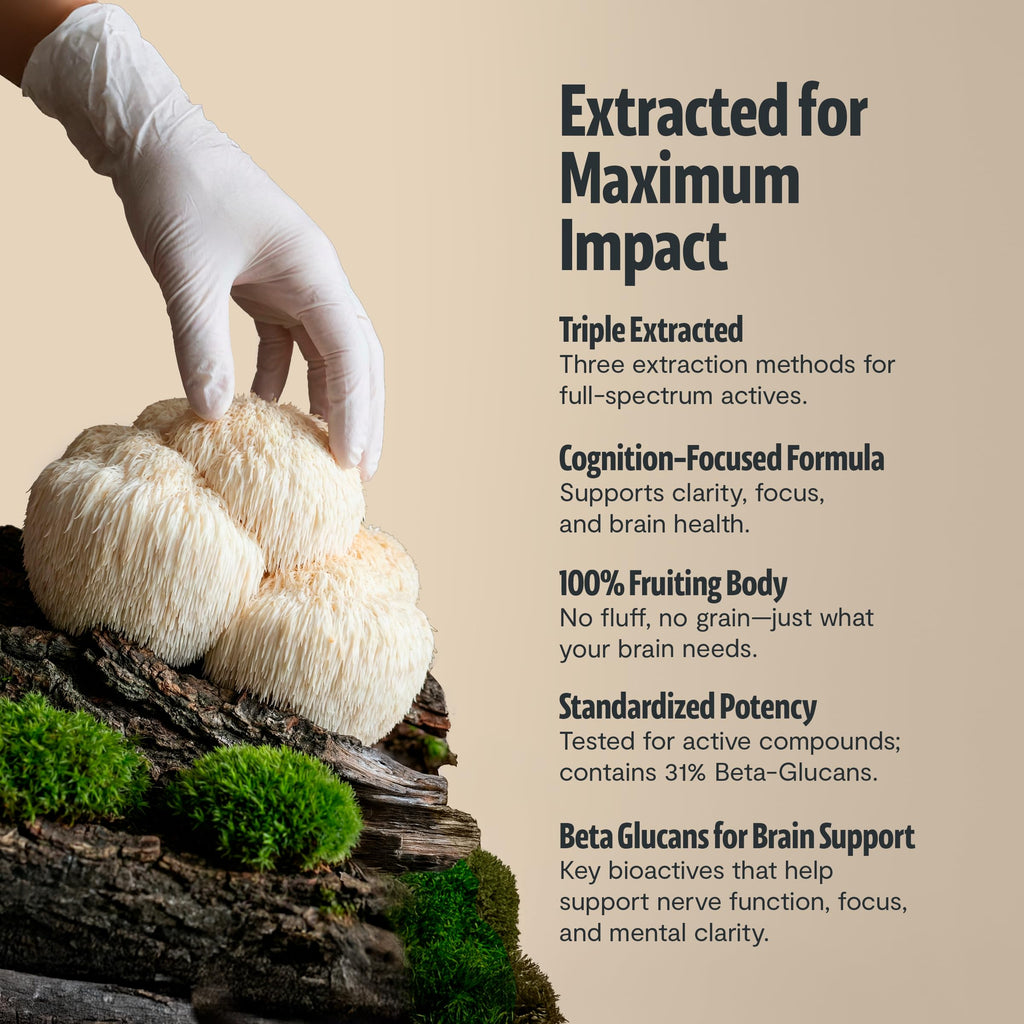 mushrooms supplement with beta-glucans