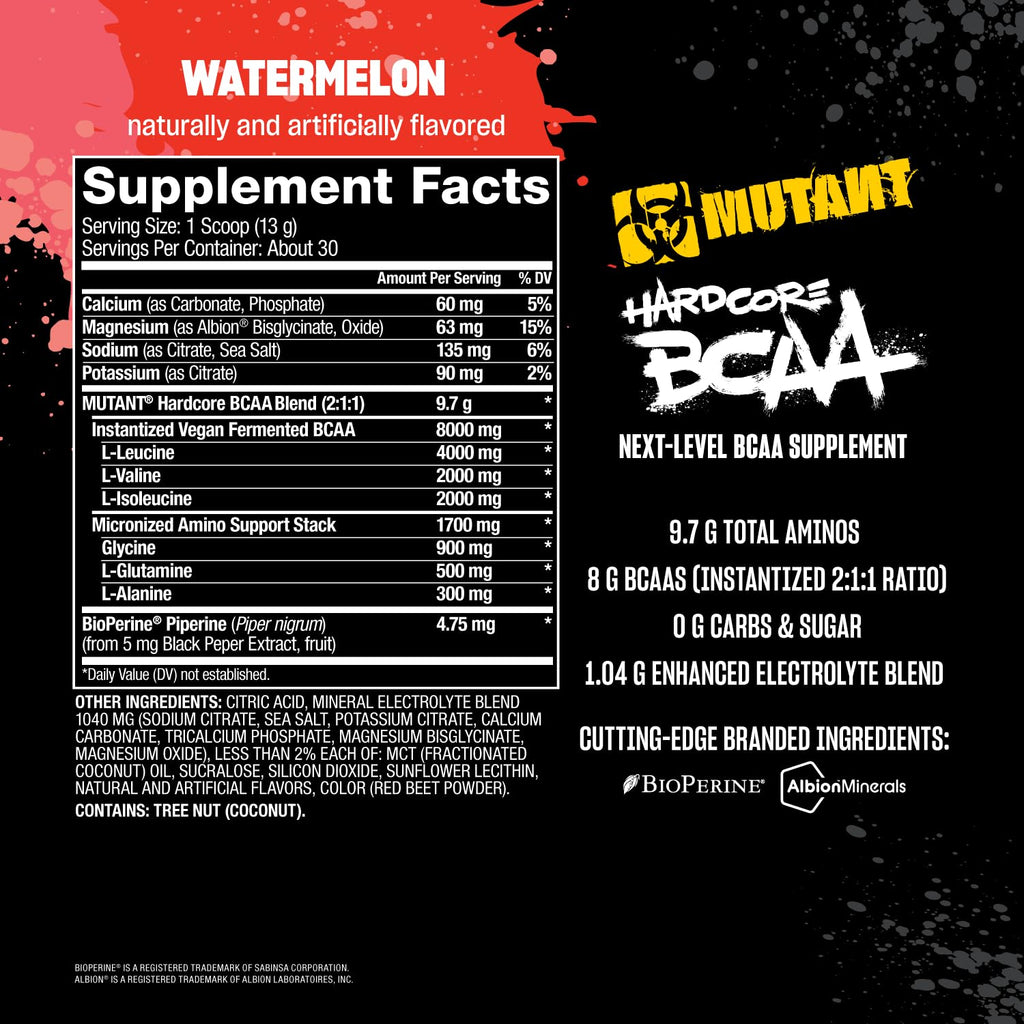 MUTANT BCAA powder for athletes