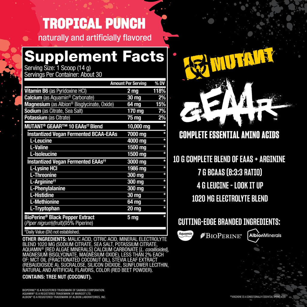 Mutant GEAAR for post-workout nutrition