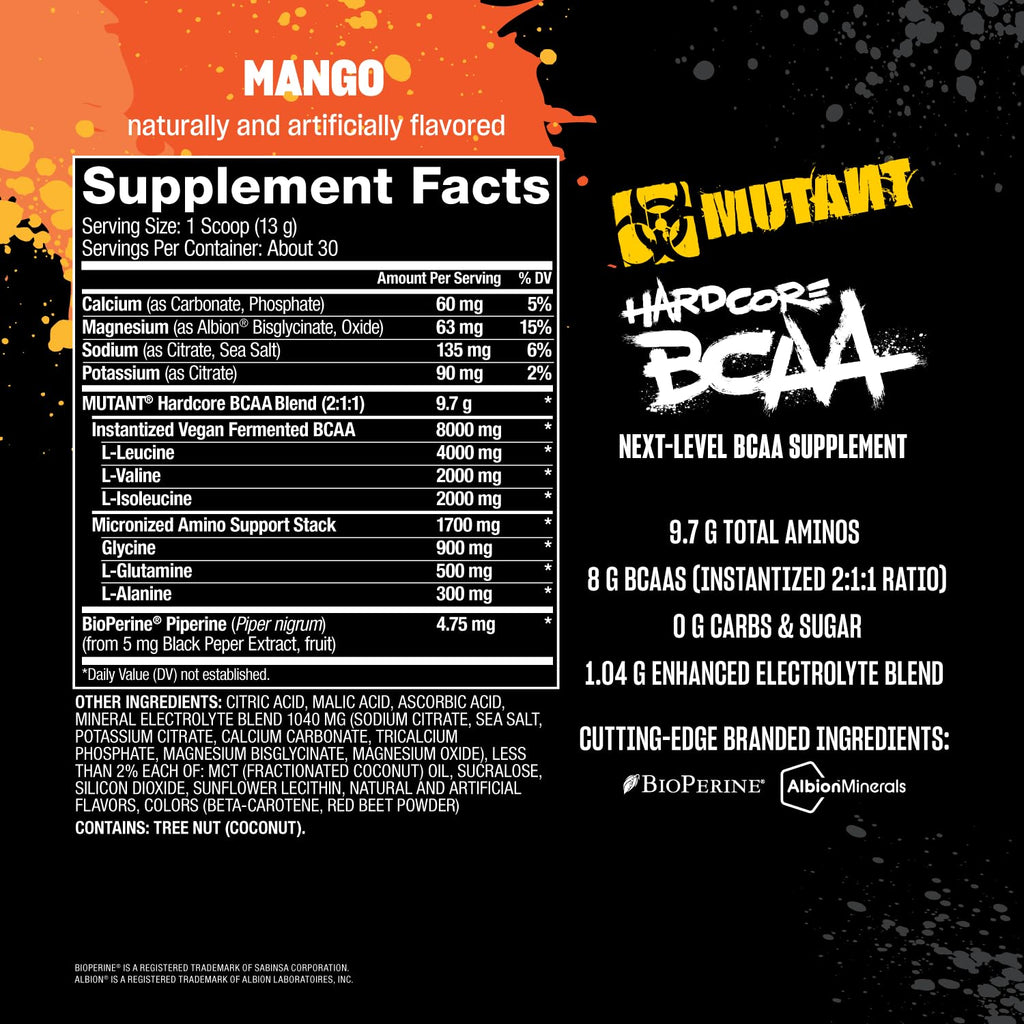 MUTANT Hardcore BCAA energy boost