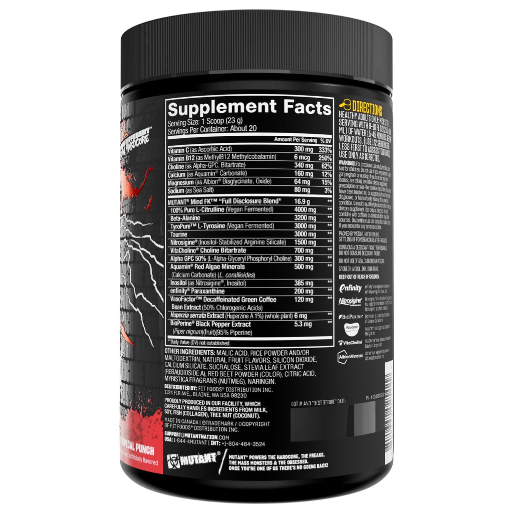 MUTANT MindFK nootropic for athletes